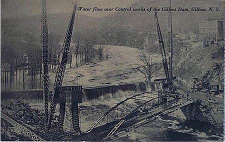 Gilboa Dam and Reservoir, Gilboa (ca. 1910), Schoharie County, NY